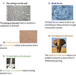 Idiom Bundle: Figurative Language Activities for Classrooms, Idioms ...