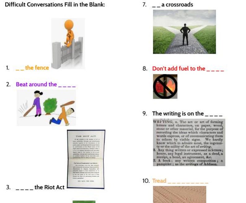 Idiom Bundle: Figurative Language Activities for Classrooms, Idioms ...