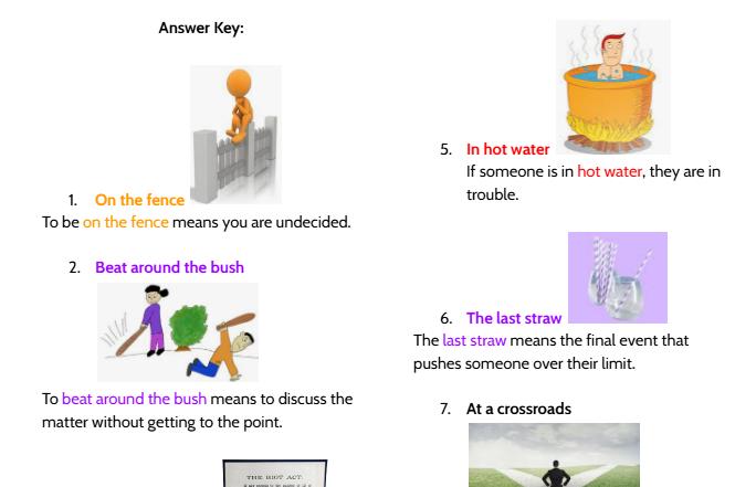 Idiom Bundle: Figurative Language Activities for Classrooms, Idioms ...