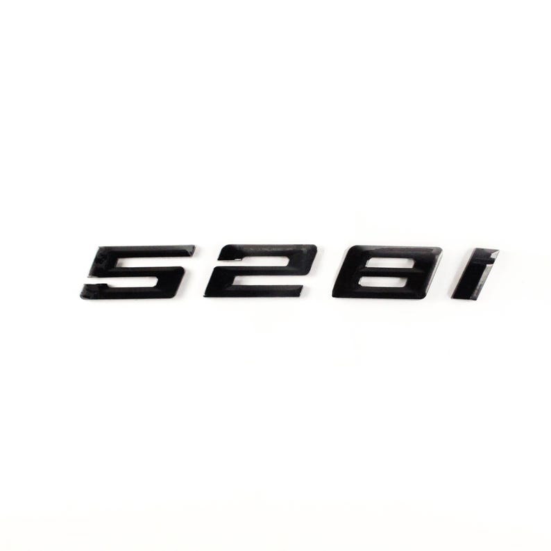 BMW 5 Series Black Emblem Badge - 528i 530i 535i 540i Gloss Black Trunk ...