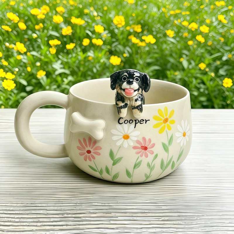 Personalized Mugs Flower - Etsy