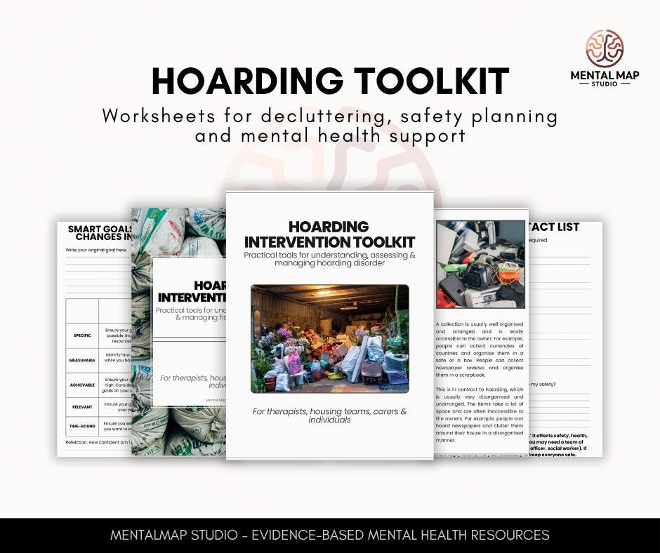 Hoarding Toolkit | Worksheets for Decluttering, Safety Planning and ...