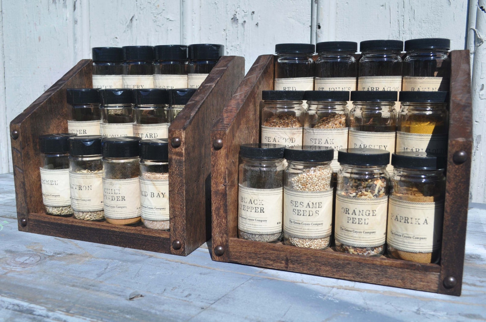 Compact Spice Rack Set of 2 | Etsy