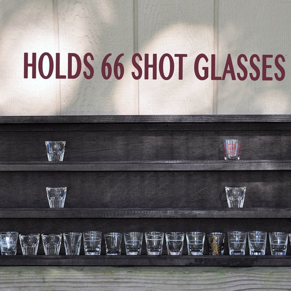 Shot Glass Display Case - Etsy