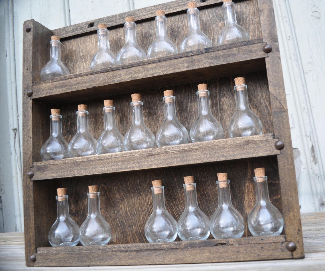 Apothecary Jar Storage Shelf Holds 21 Jars - Etsy