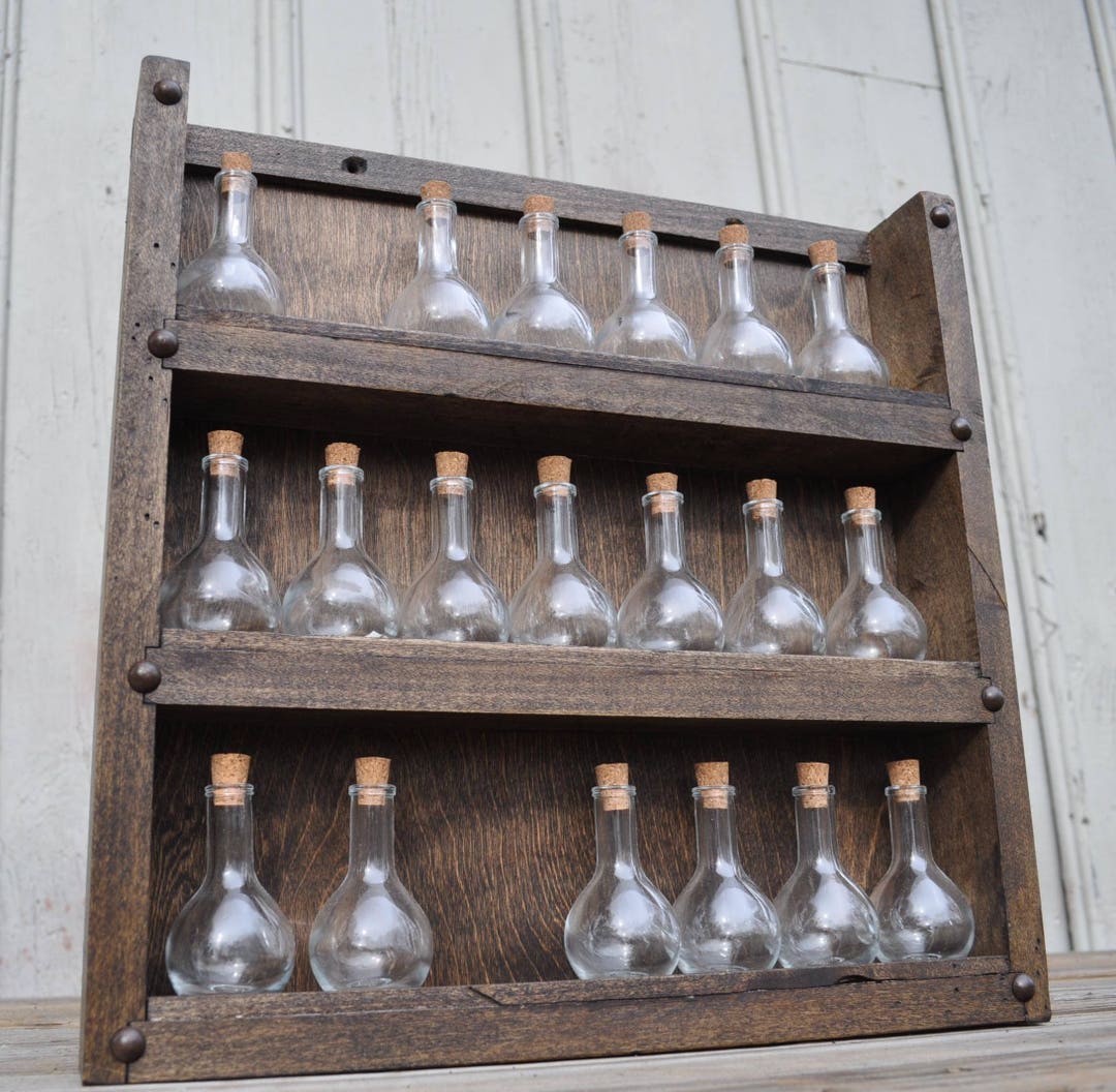 Apothecary Jar Storage Shelf Holds 21 Jars - Etsy