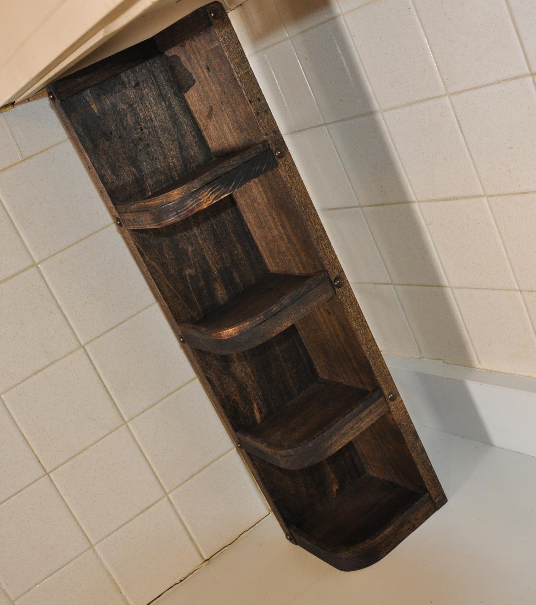 Corner Spice Rack Quarter Moon | Etsy