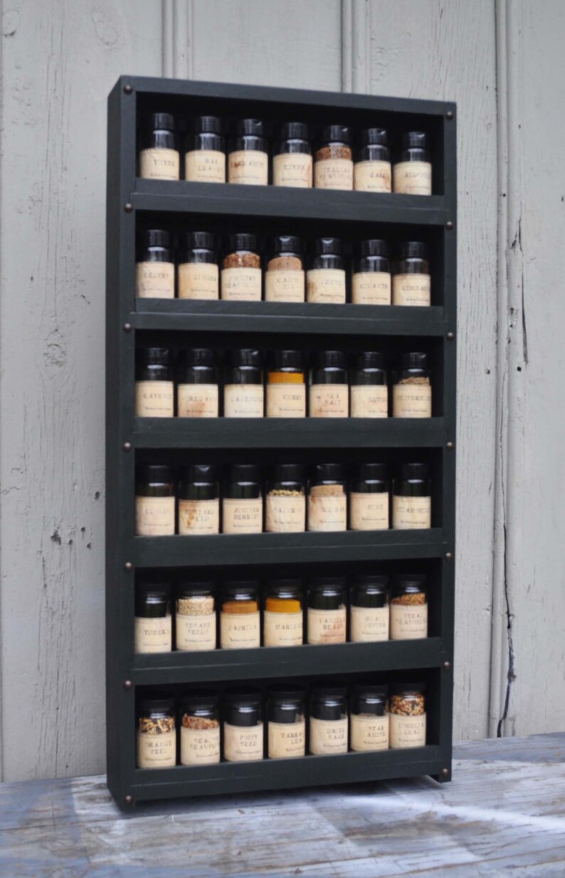 Spice Rack for Behind the Door Extra Large Includes Slip | Etsy