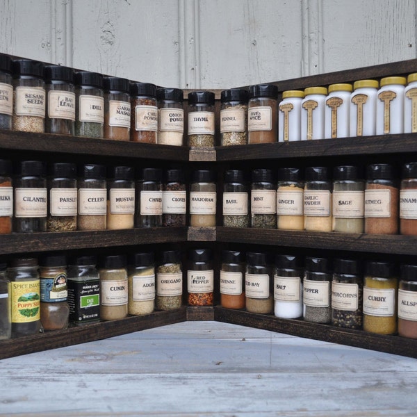 Corner Spice Rack - Etsy