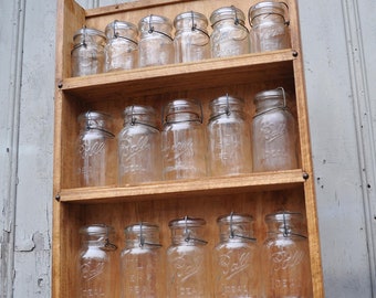Mason Jar Rack - Etsy