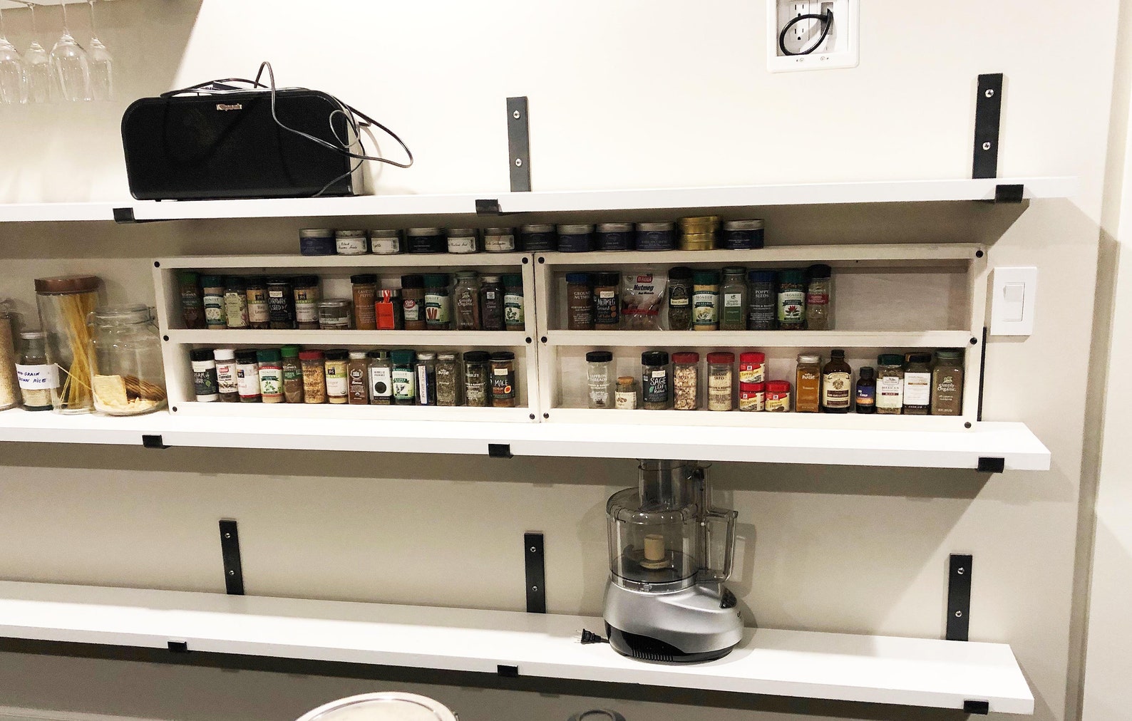 Rustic Spice Rack Kitchen Decor Reclaimed Wood Look Kitchen | Etsy