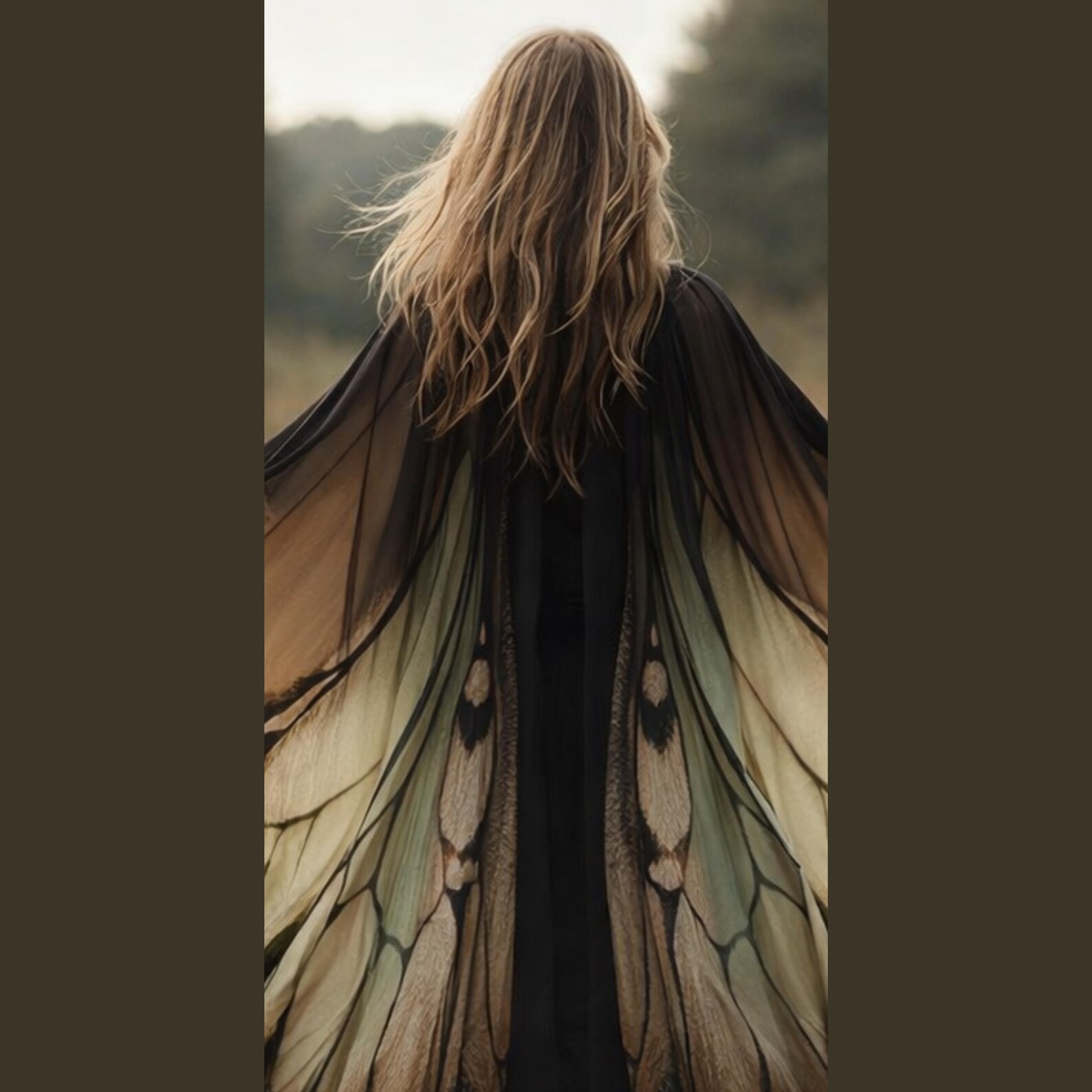 Moth Wing Chiffon Cape, Adult Fairy Dance Wings Costume, Luna Moth Cape ...