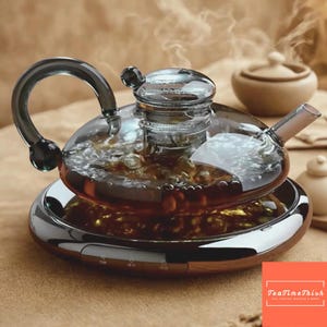 Modern Glass Teapot With Infuser Elegant Heat Resistant Japanese Tea ...
