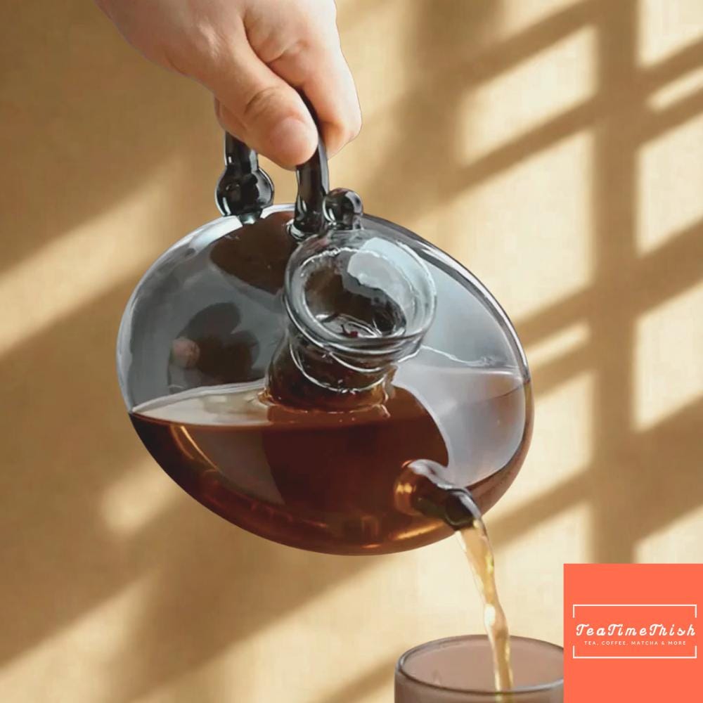 Modern Glass Teapot With Infuser Elegant Heat Resistant Japanese Tea ...
