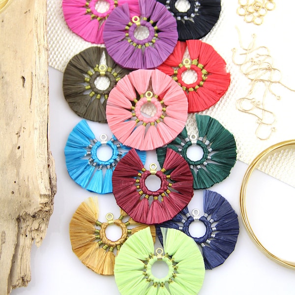 Raffia Fan - Etsy