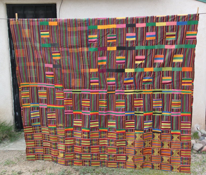 Ewe Kente Cloth From Ghana 1970's Vintage Tribal Woven | Etsy