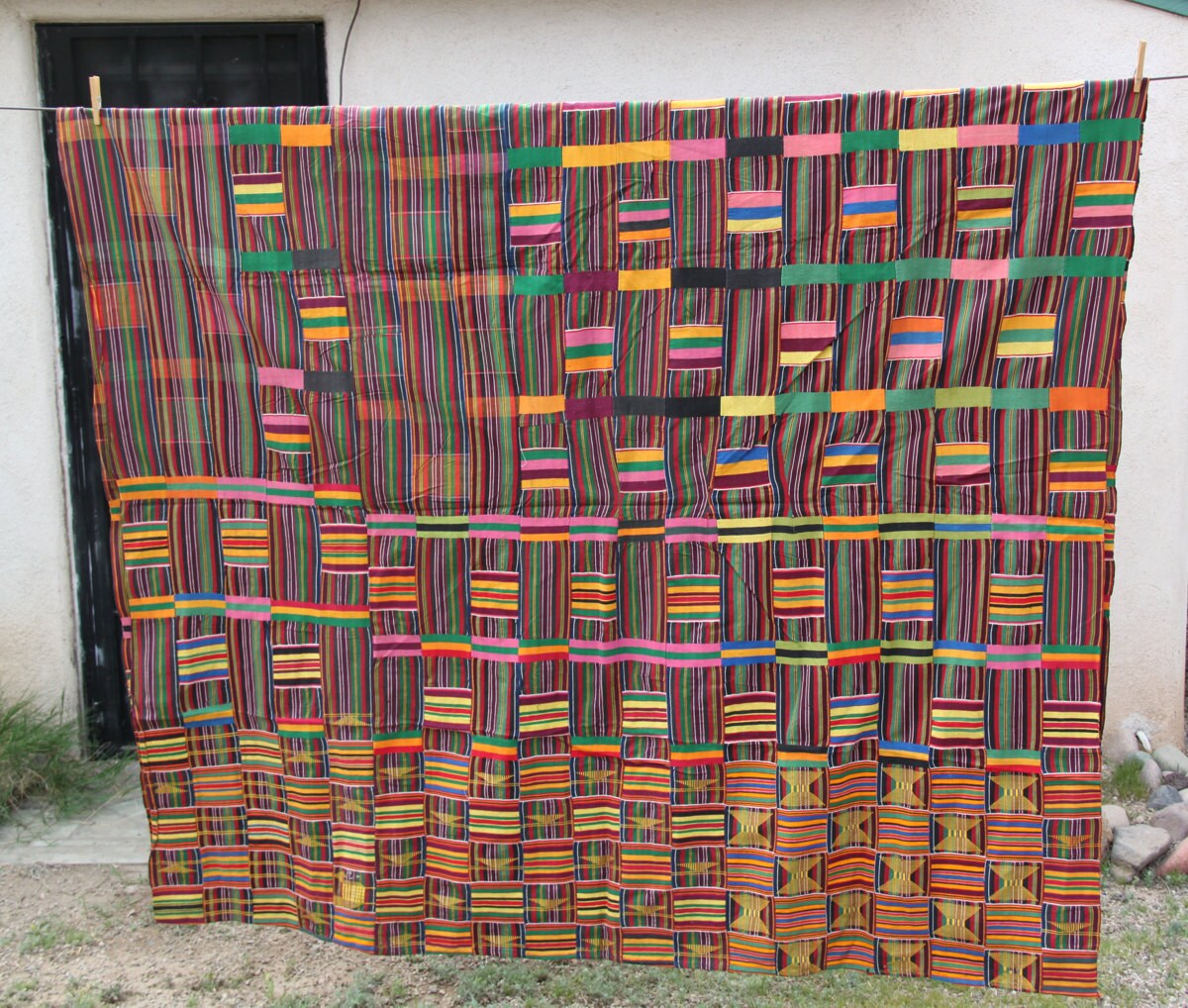 Ewe Kente Cloth From Ghana 1970's Vintage Tribal Woven - Etsy