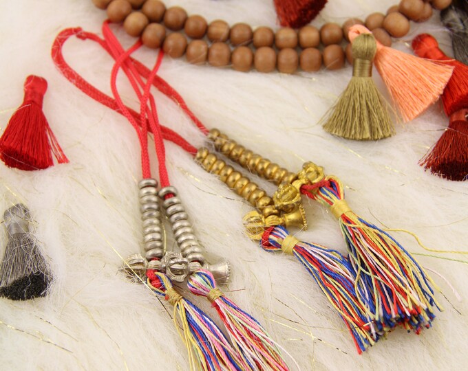 Count Your Mantras: Rainbow Tasseled Mala Counters, Prayer Beads ...