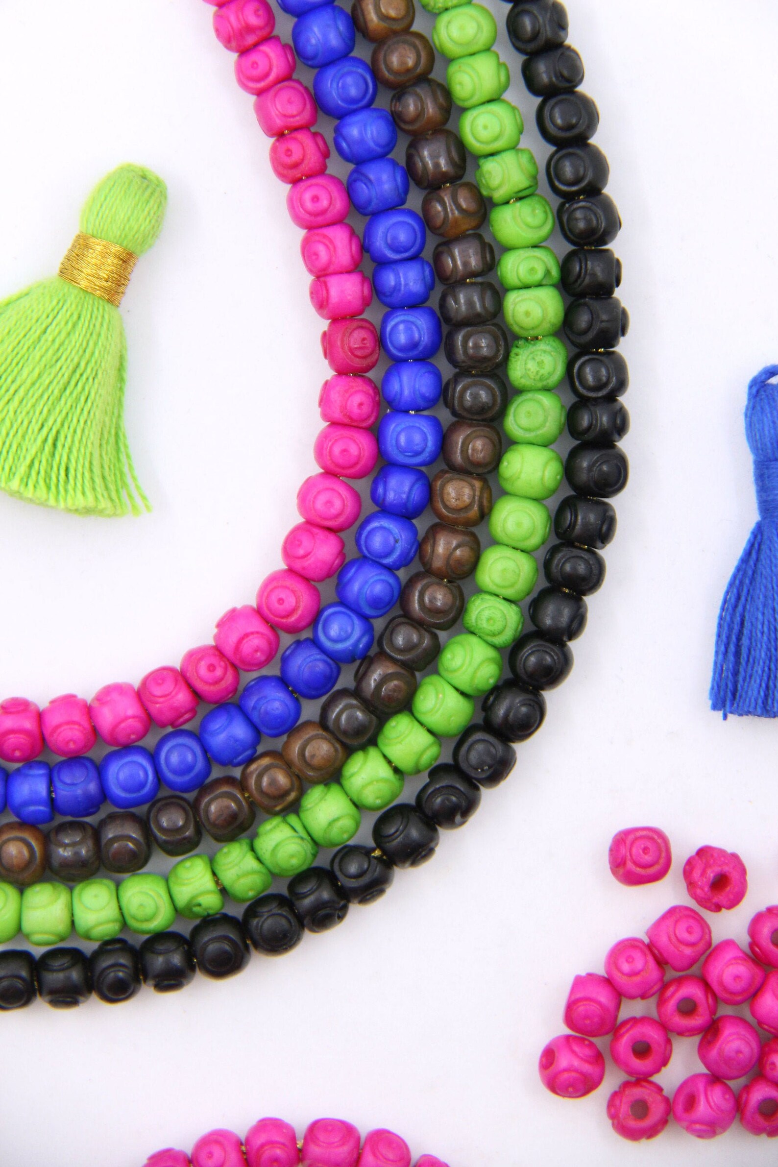 Solid Target: Carved Rondelle Bone Beads 6x5mm Bohemian - Etsy