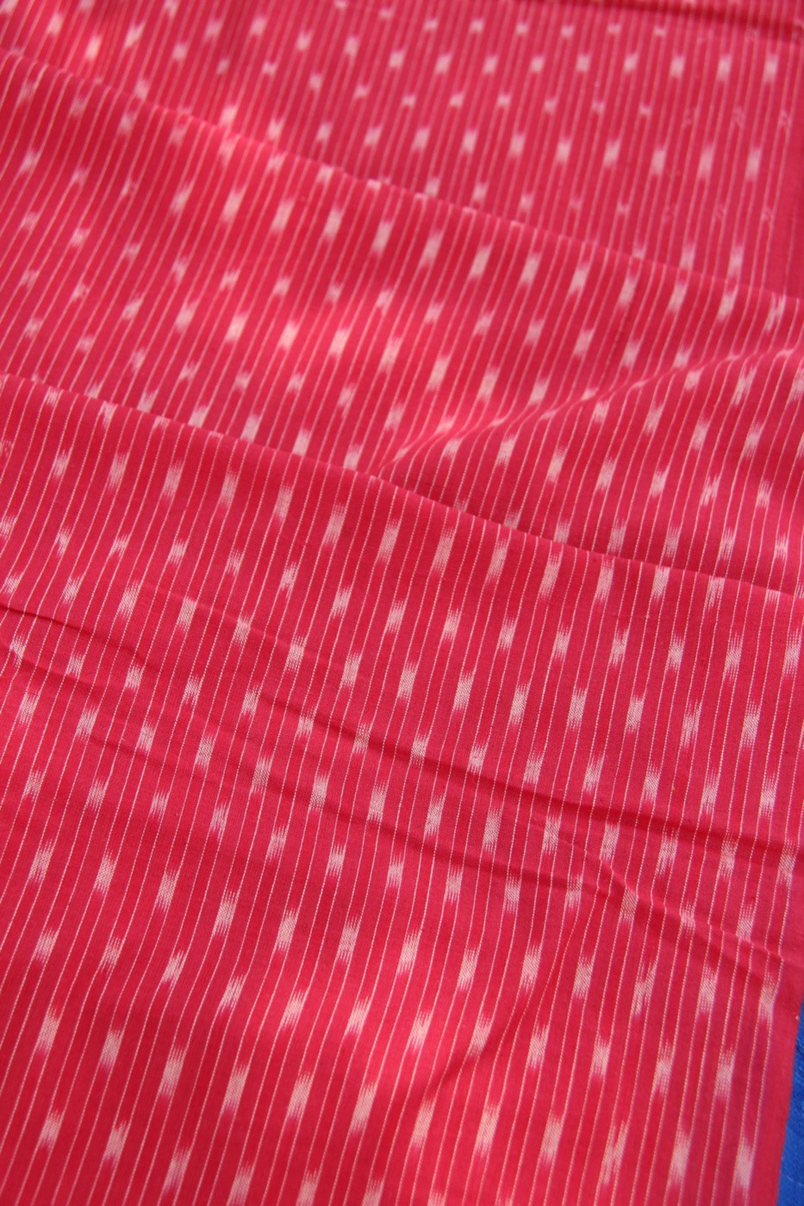 Red Ikat Handloom Traditional Indian Fabric Hand-dyed Cotton | Etsy