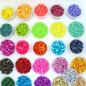 Enamel Tile Beads, Rectangle & Square, 2-hole Tila Beads, DIY Name ...