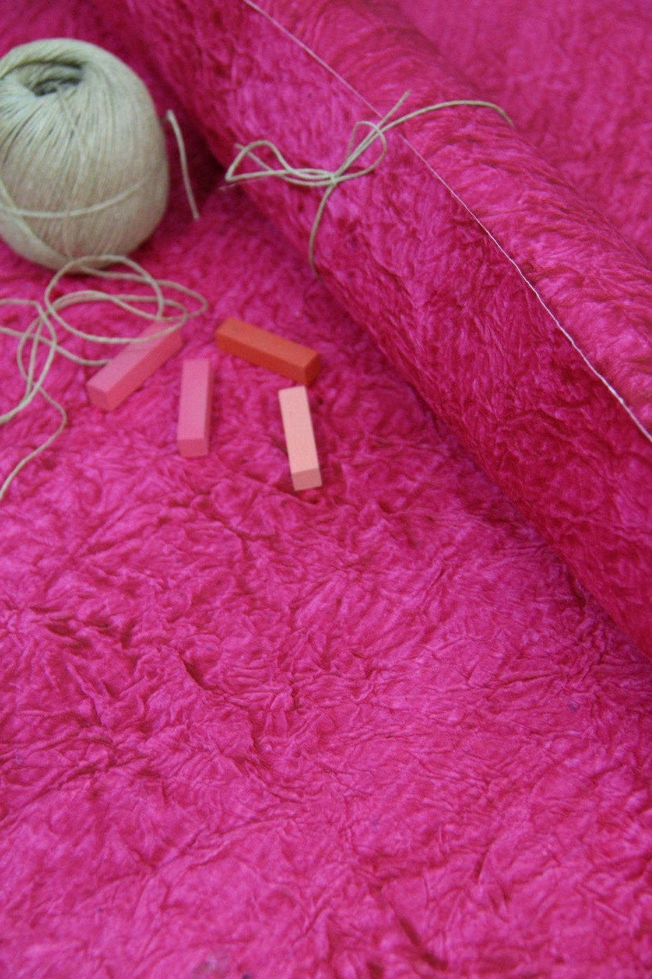 Pink Handmade Recycled Rag Paper From India 25x30 Rich | Etsy