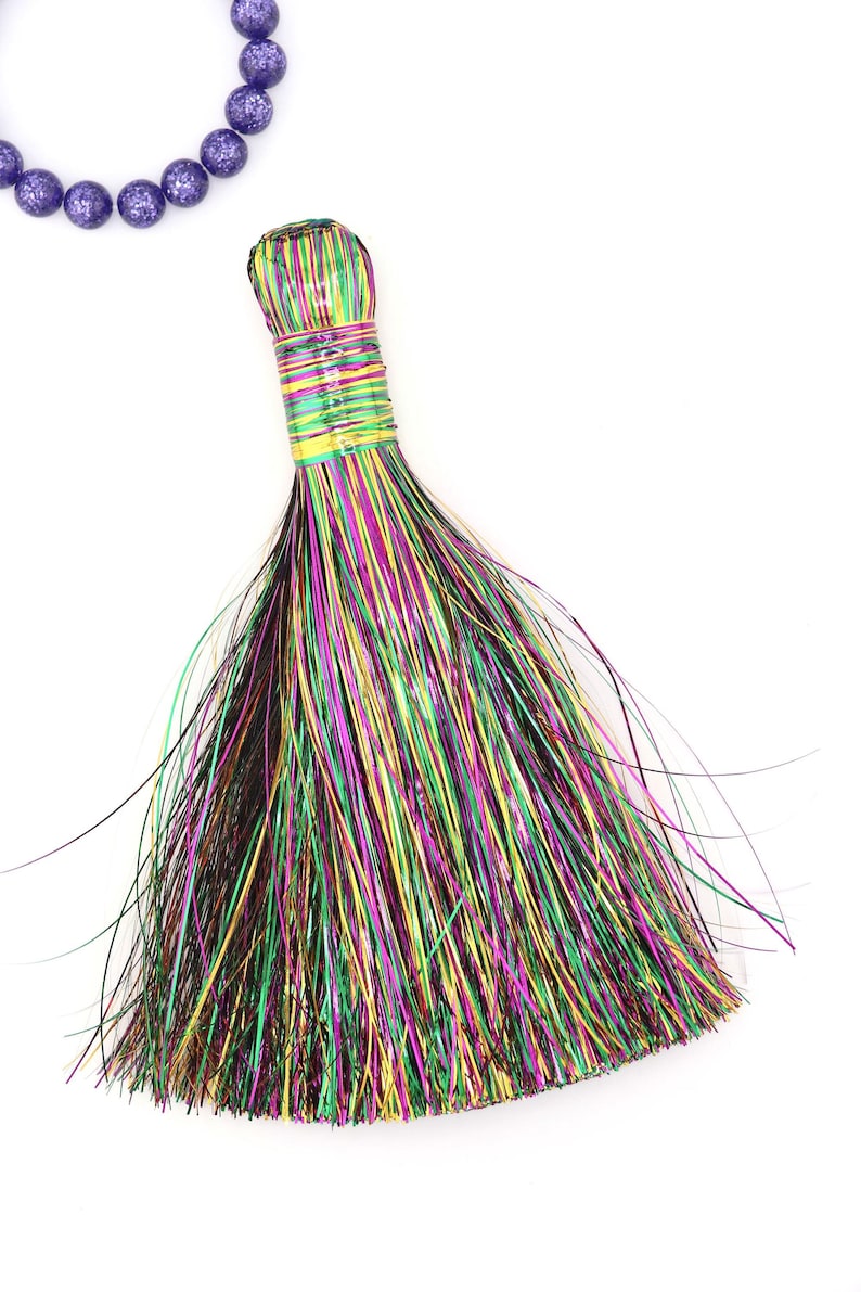Jumbo Majorette Mardi Gras Tinsel Tassels, 5.5" Metallic Boot Tassels ...