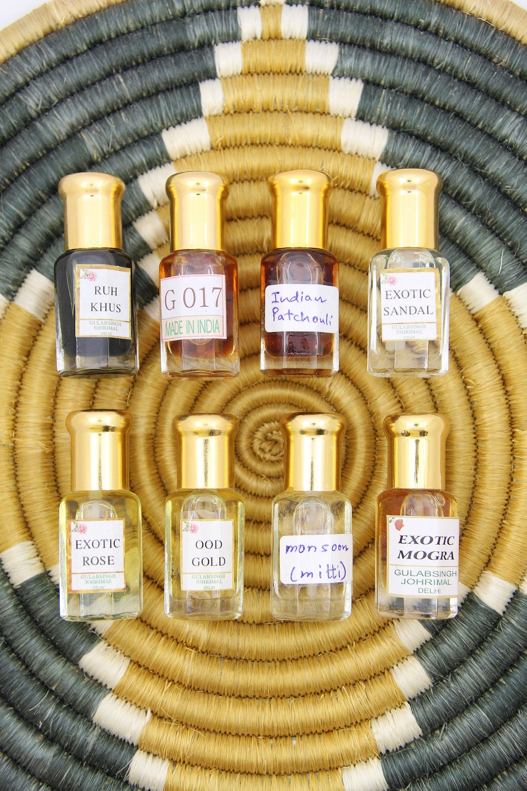 Indian Attar, Ittar Perfume: Sandalwood, Exotic Rose, Patchouli, & More ...
