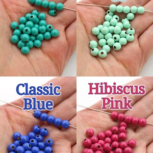 Enamel Sprinkles Round Beads, 6mm, 10 Beads, DIY Jewelry Making, Round ...