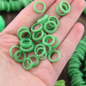 Dutch Donut Beads: Chartreuse Green Large Hole African Glass Beads ...