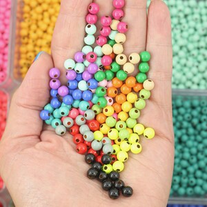 Enamel Sprinkles Round Beads, 6mm, 10 Beads, DIY Jewelry Making, Round ...