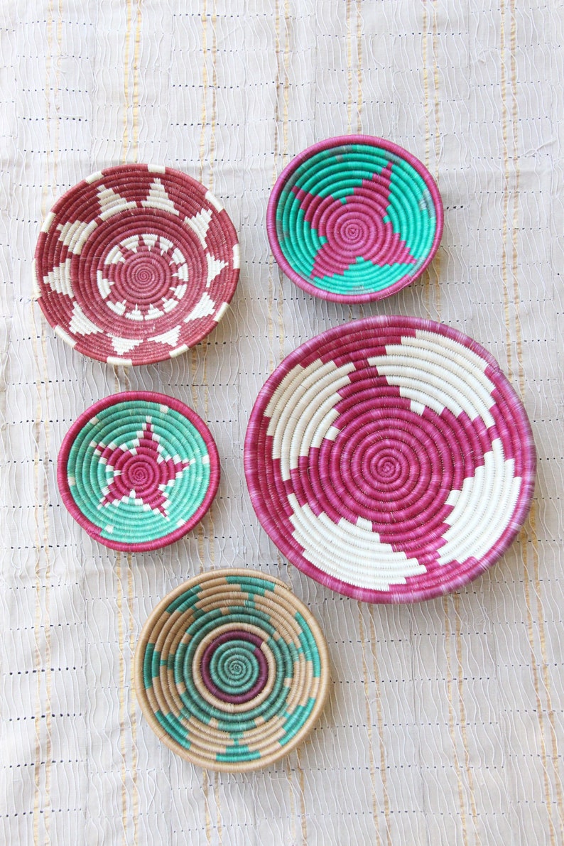 Margot Teal & Berry African Basket Collection From Rwanda - Etsy