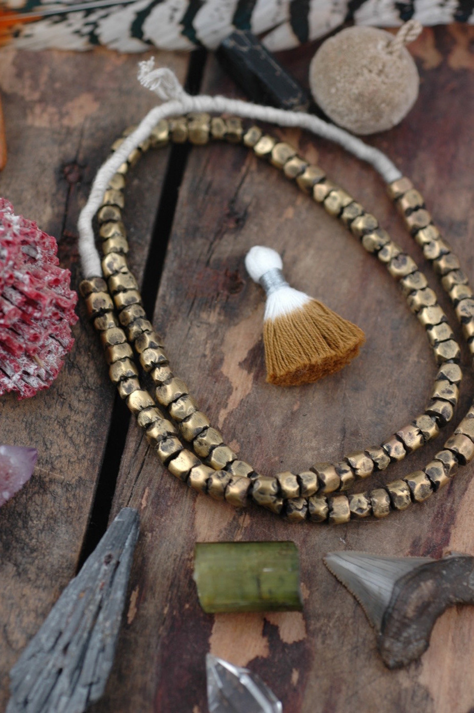 African Brass Hex Nut Beads 6x5mm From Ethiopia Geometric - Etsy