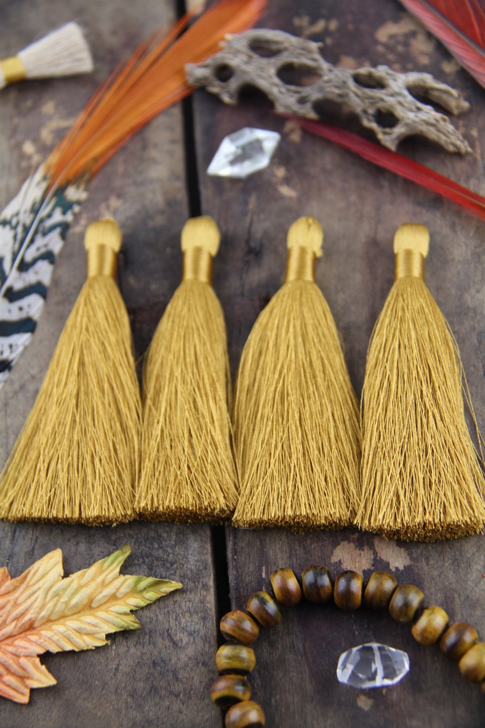 Oak Buff Golden Silky Luxe Tassels FALL Autumn Popular Color - Etsy