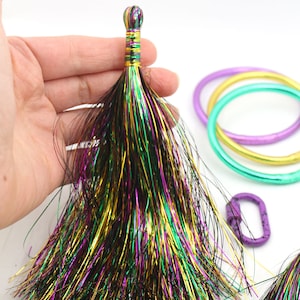 Majorette Marching Boot Tassel, Mardi Gras Tinsel, Fringe Tassel, 6.5 ...
