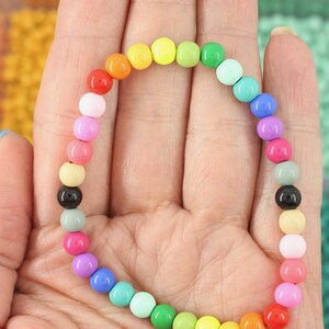 Enamel Sprinkles Round Beads, 6mm, 10 Beads, DIY Jewelry Making, Round ...