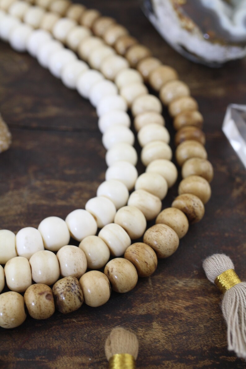 108 Bead Mala: 10mm Neutral Yoga Inspired Jewelry Beaded - Etsy