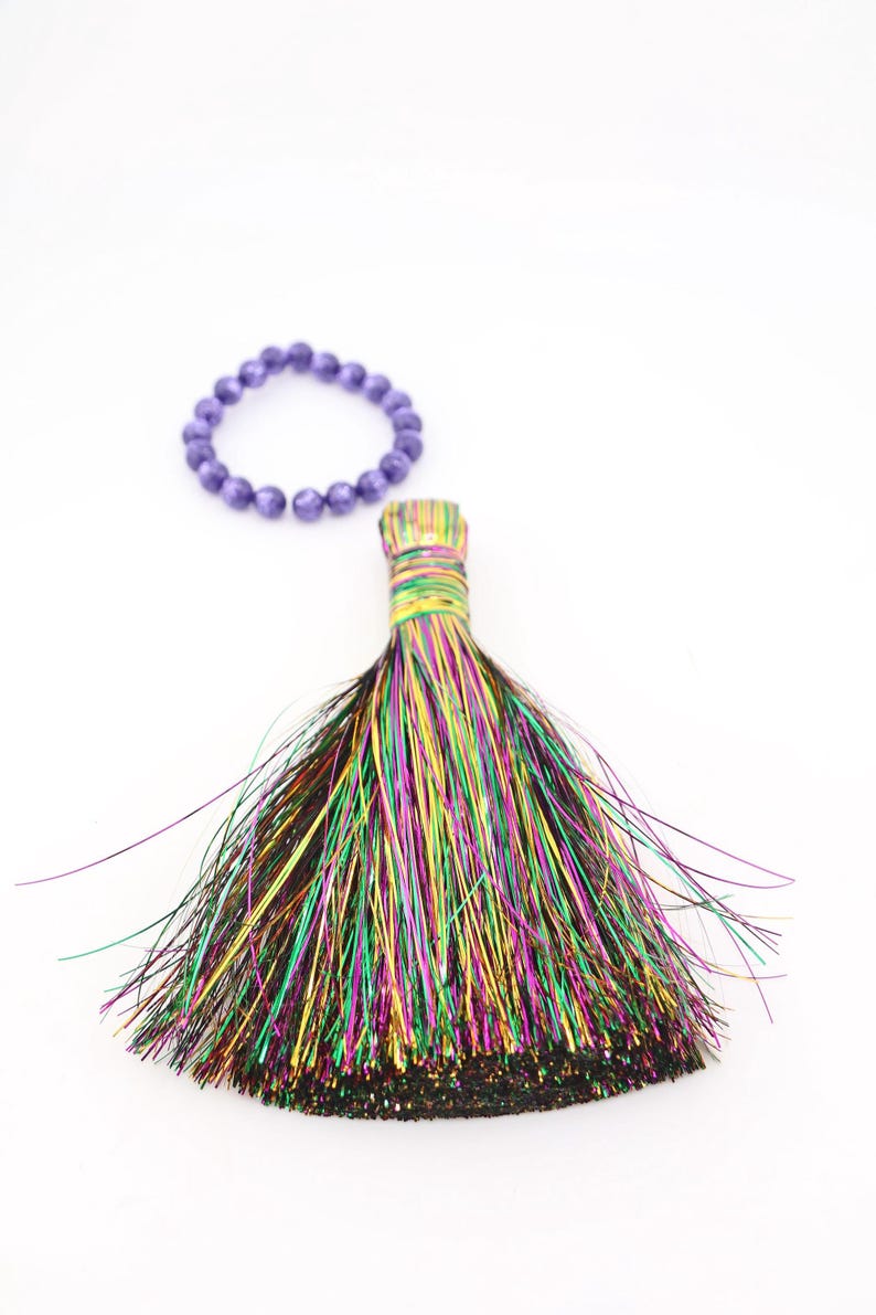 Jumbo Majorette Mardi Gras Tinsel Tassels, 5.5" Metallic Boot Tassels ...