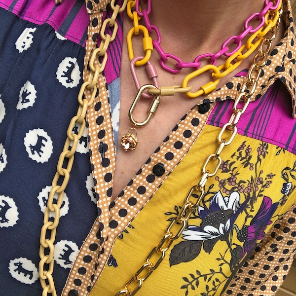 Enamel Necklace - Etsy