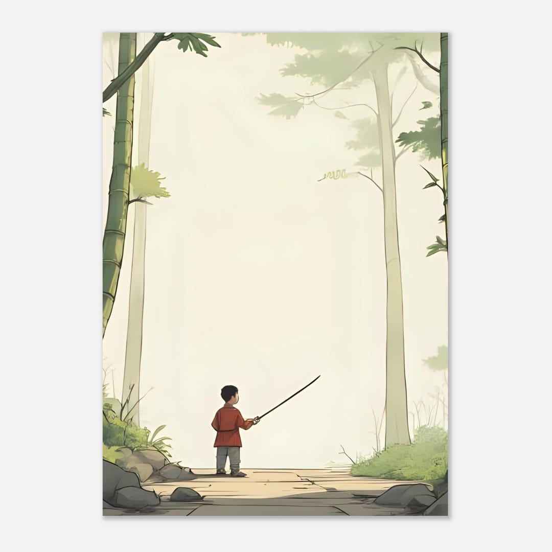 Bamboo Forest Martial Arts Poster Kung Fu Wall Art Zen Dojo Decor ...