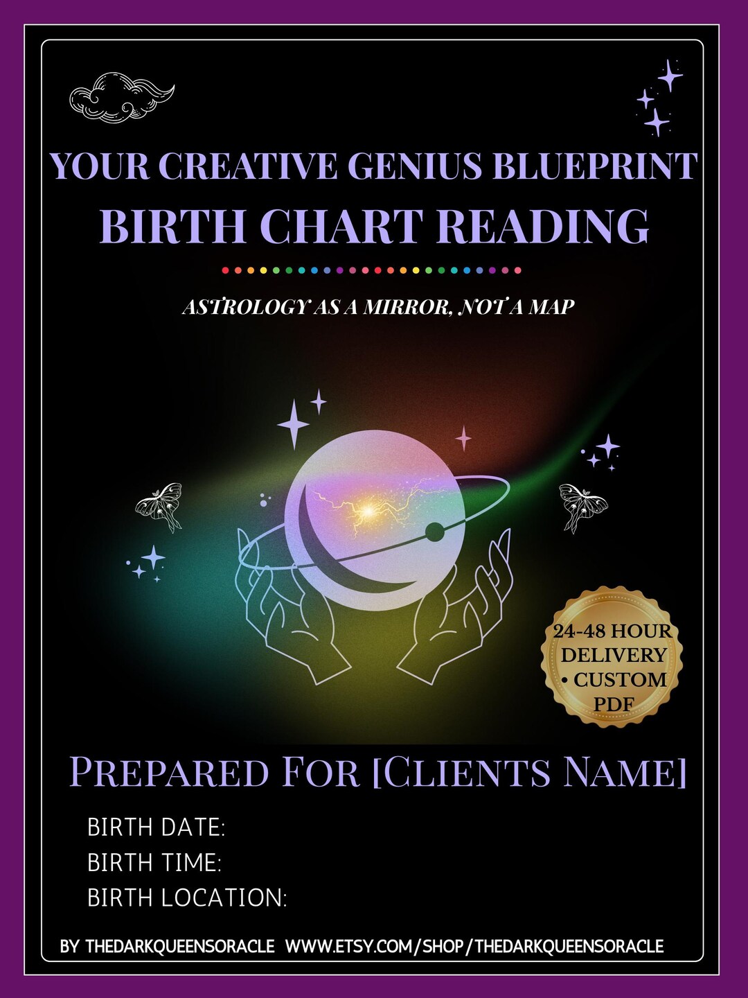 In Depth Astrological Birth Chart Reading | Creative Gifts & Soul ...
