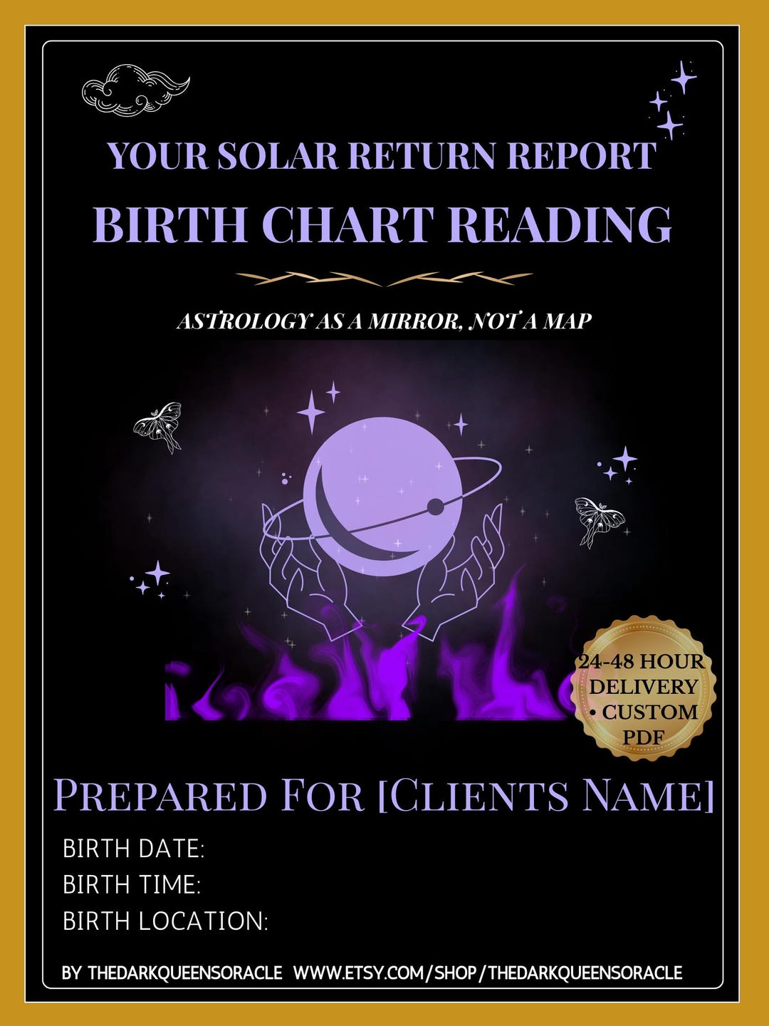 In Depth Astrological Birth Chart Reading | Solar Return Birthday ...