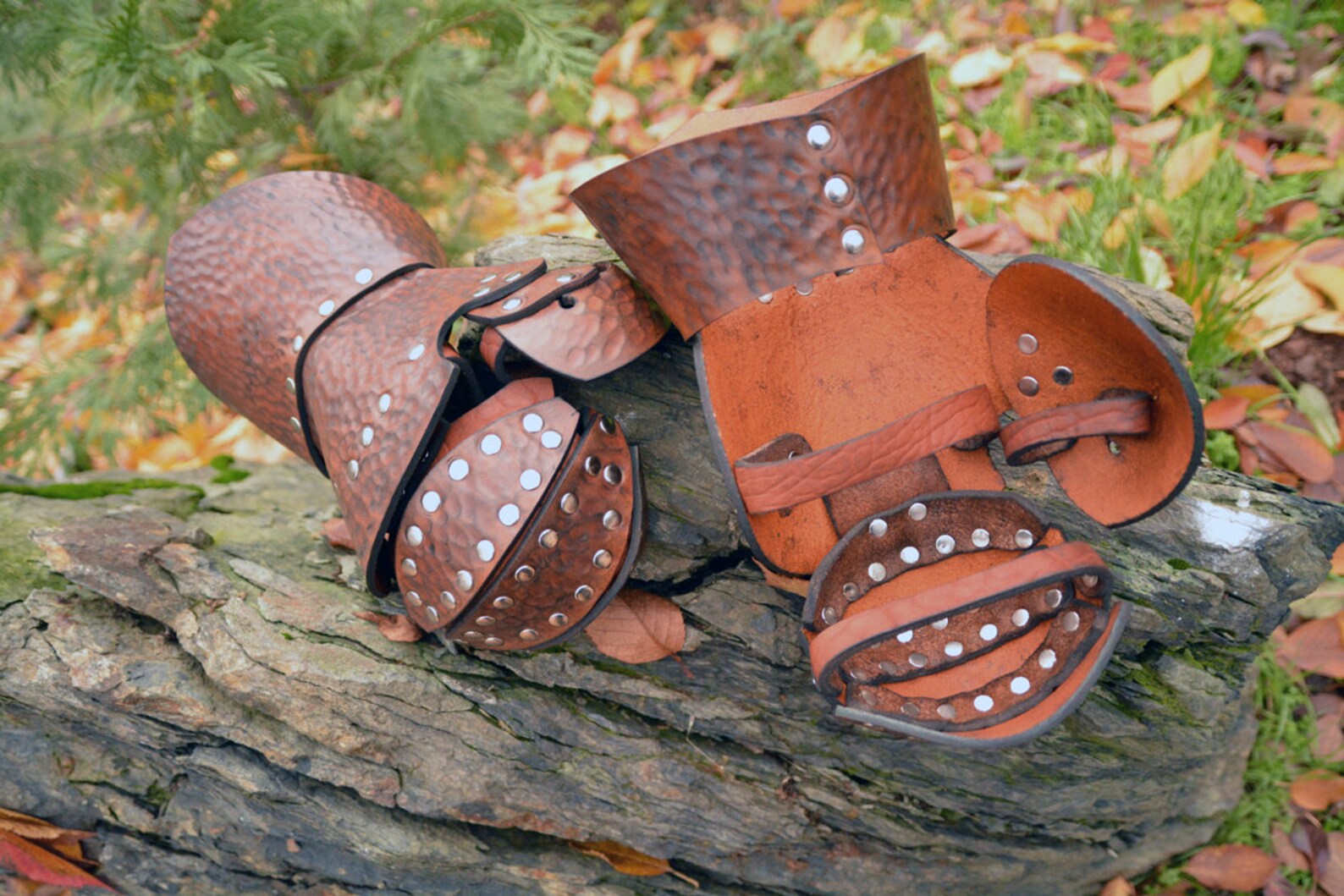 Leather Clamshell Gauntlets - Etsy