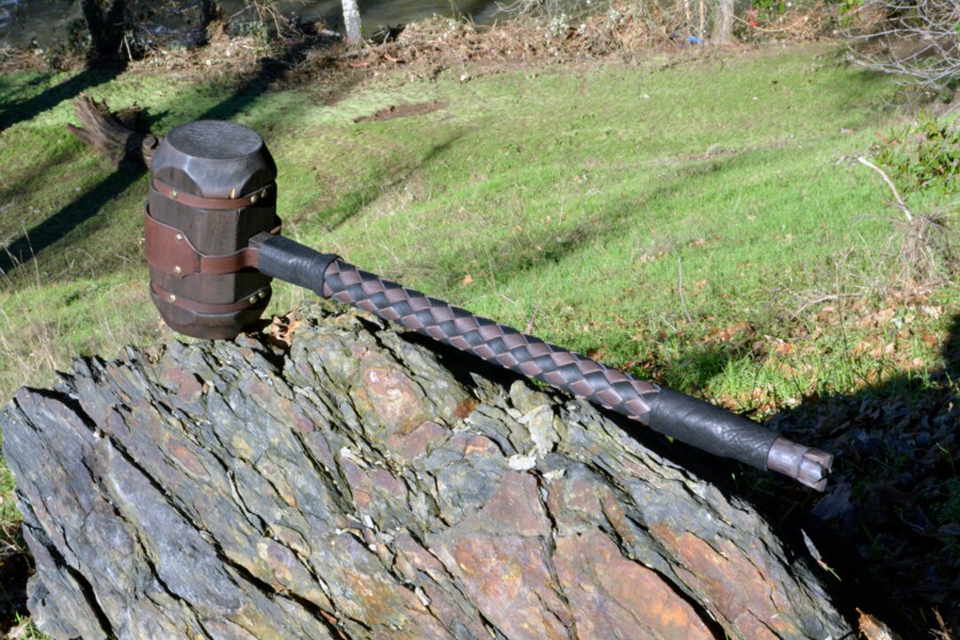 Vikings Leather Wrapped Timber Framing Mallet, Stave Church ...