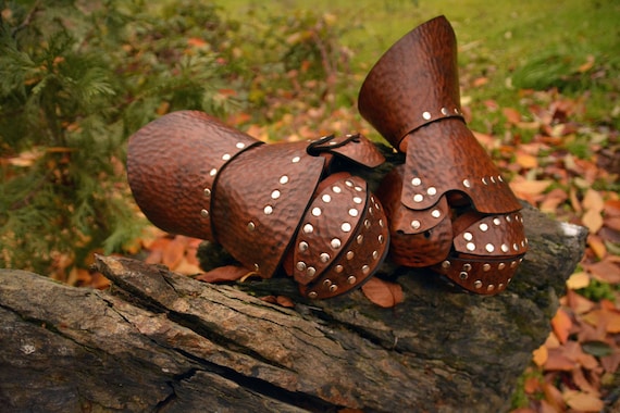 Leather Clamshell Gauntlets | Etsy