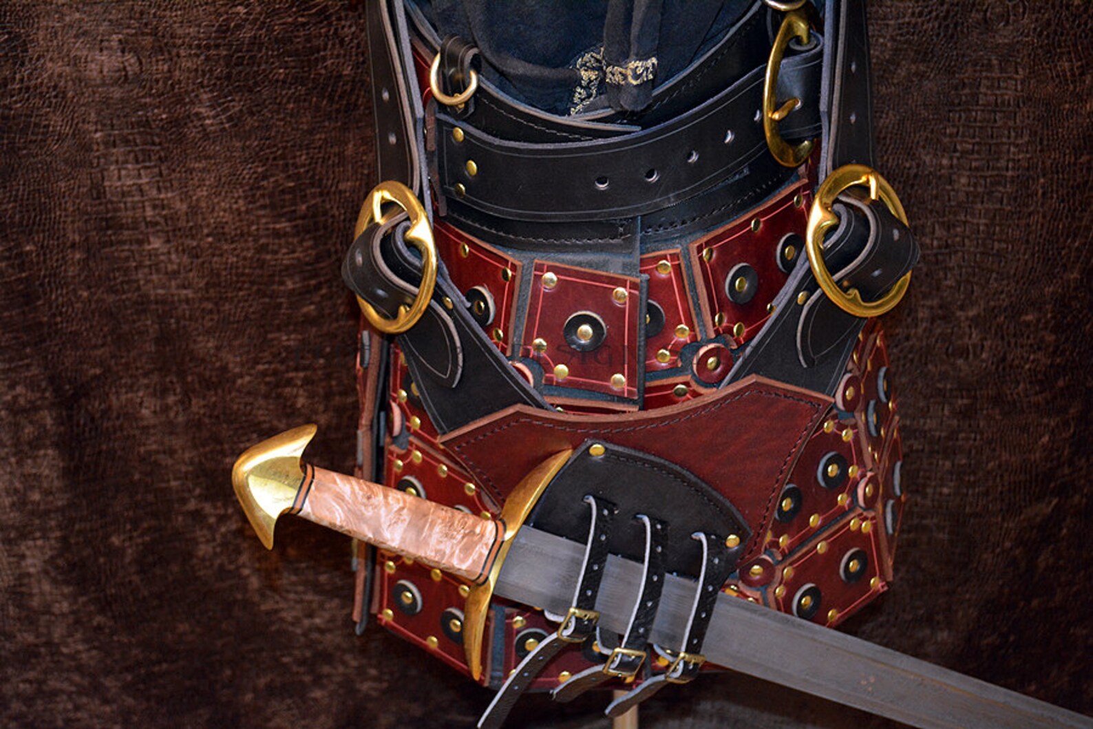 Armored War Skirt In Heavy Bridle leather | Etsy