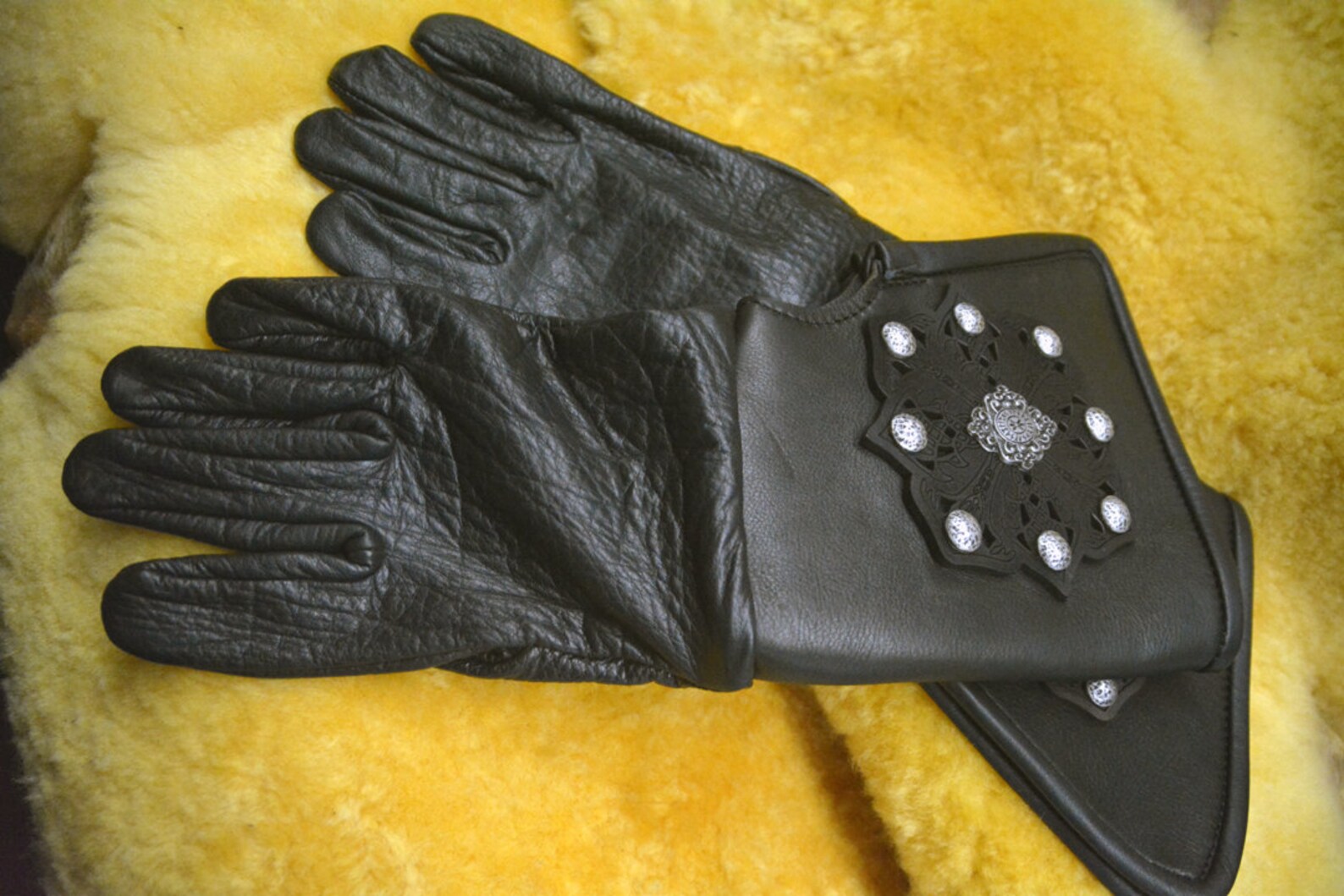 Black Gauntleted Gloves nacht Ranger | Etsy