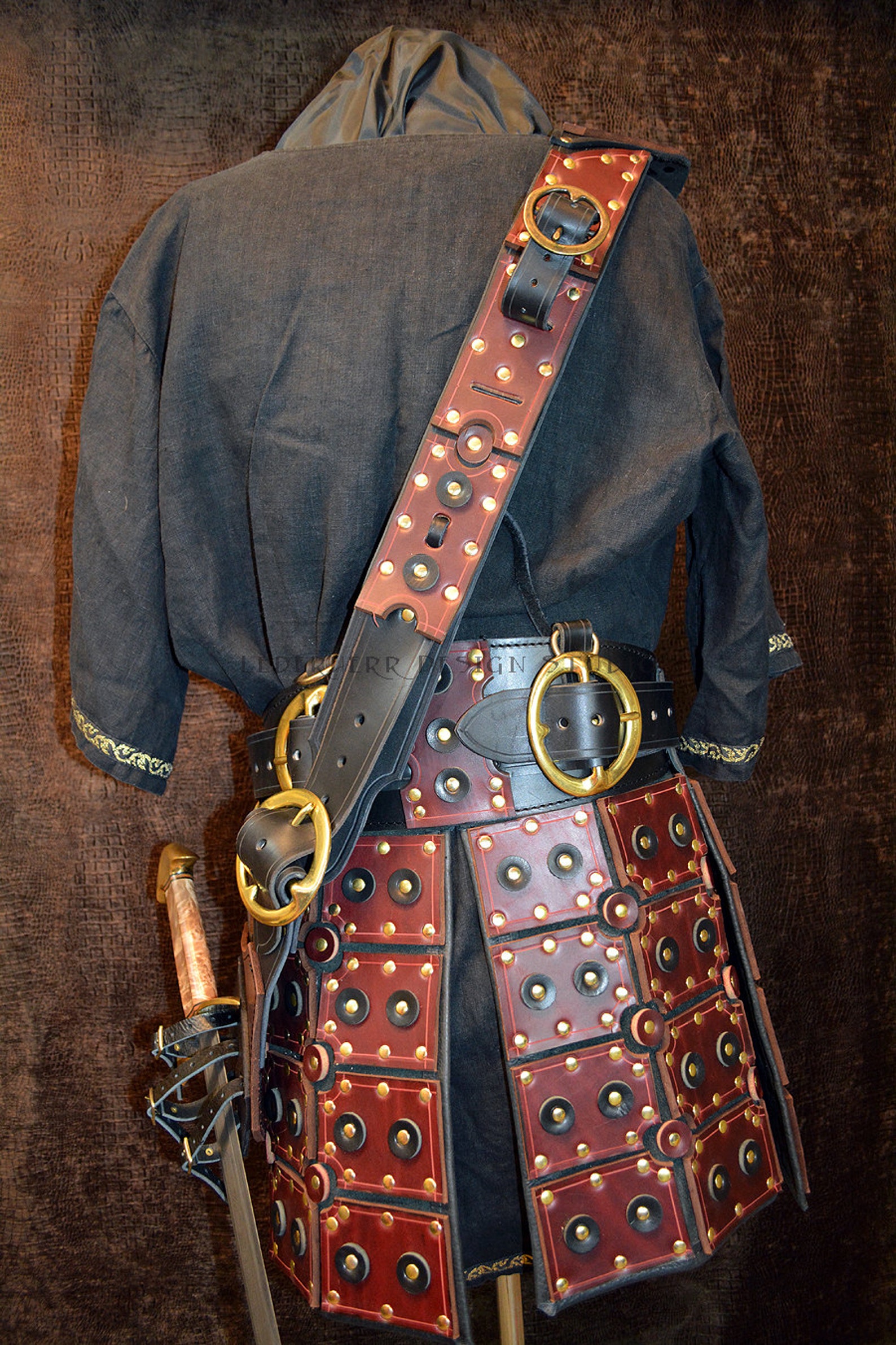Armored War Skirt In Heavy Bridle leather | Etsy
