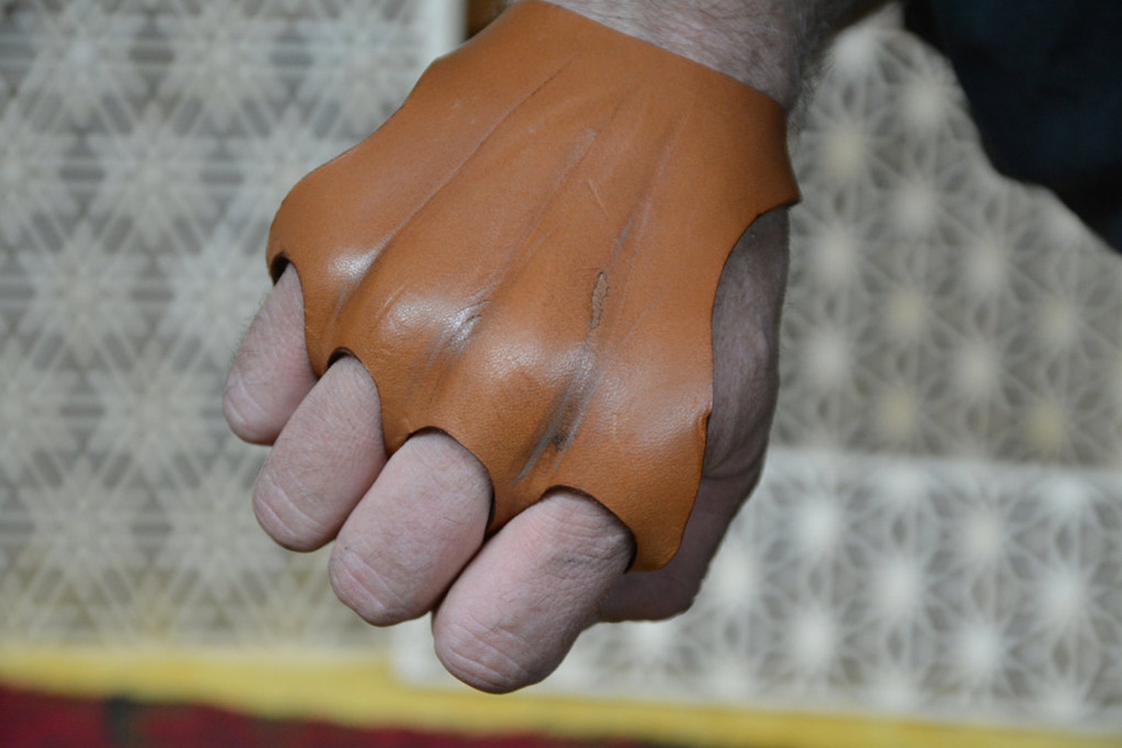 Heavy Leather Knuckle Guards Shinai Training Swordplay - Etsy