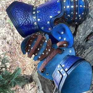 Double Leather Clamshell Gauntlets - Etsy